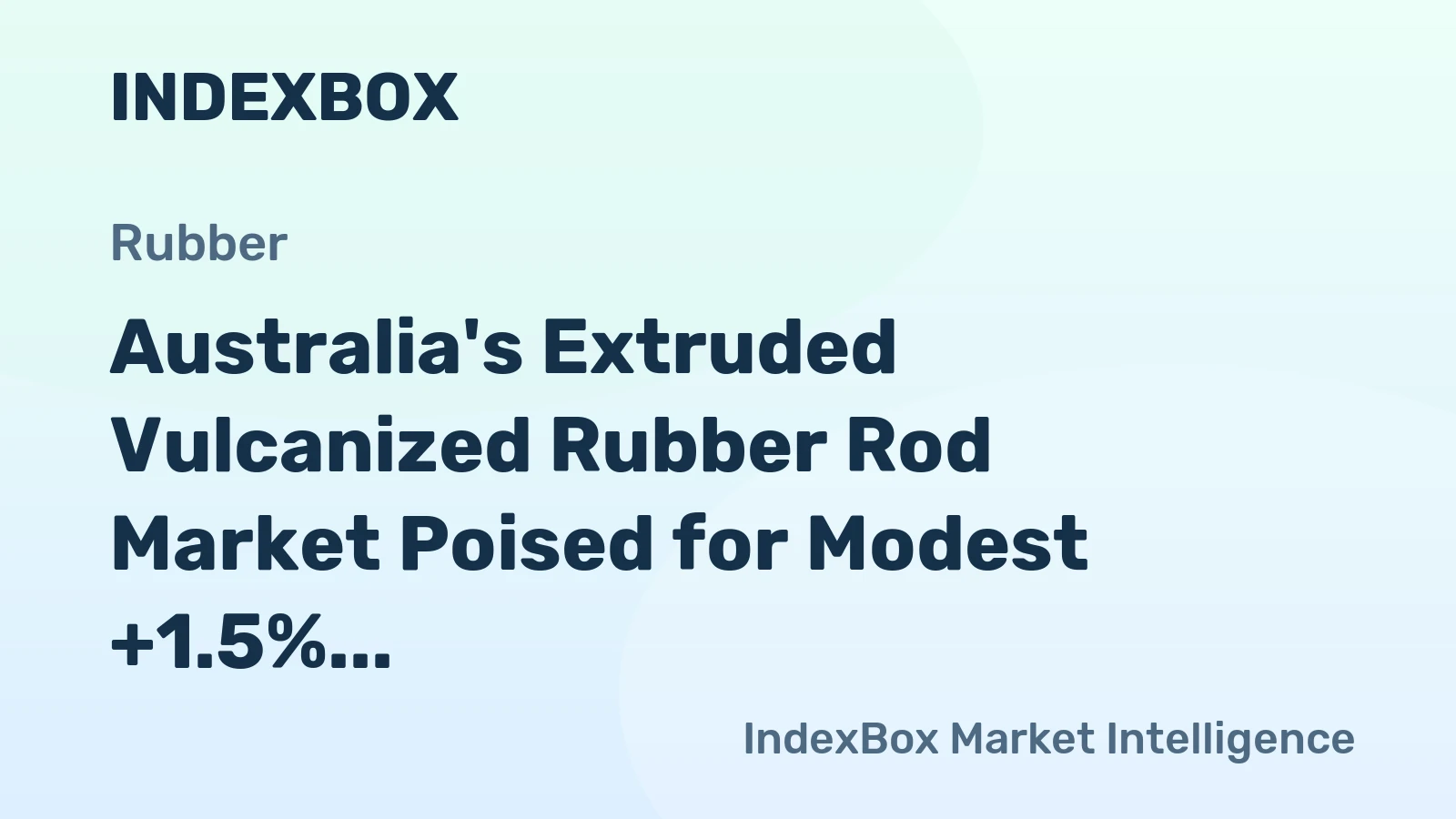 Australia's Extruded Vulcanized Rubber Rod Market Poised for Modest +1.5% CAGR Growth Through 2035