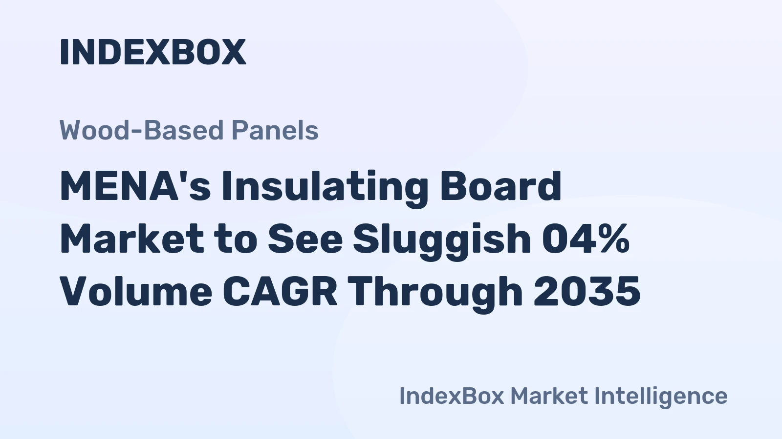 MENA's Insulating Board Market to See Sluggish 04% Volume CAGR Through 2035