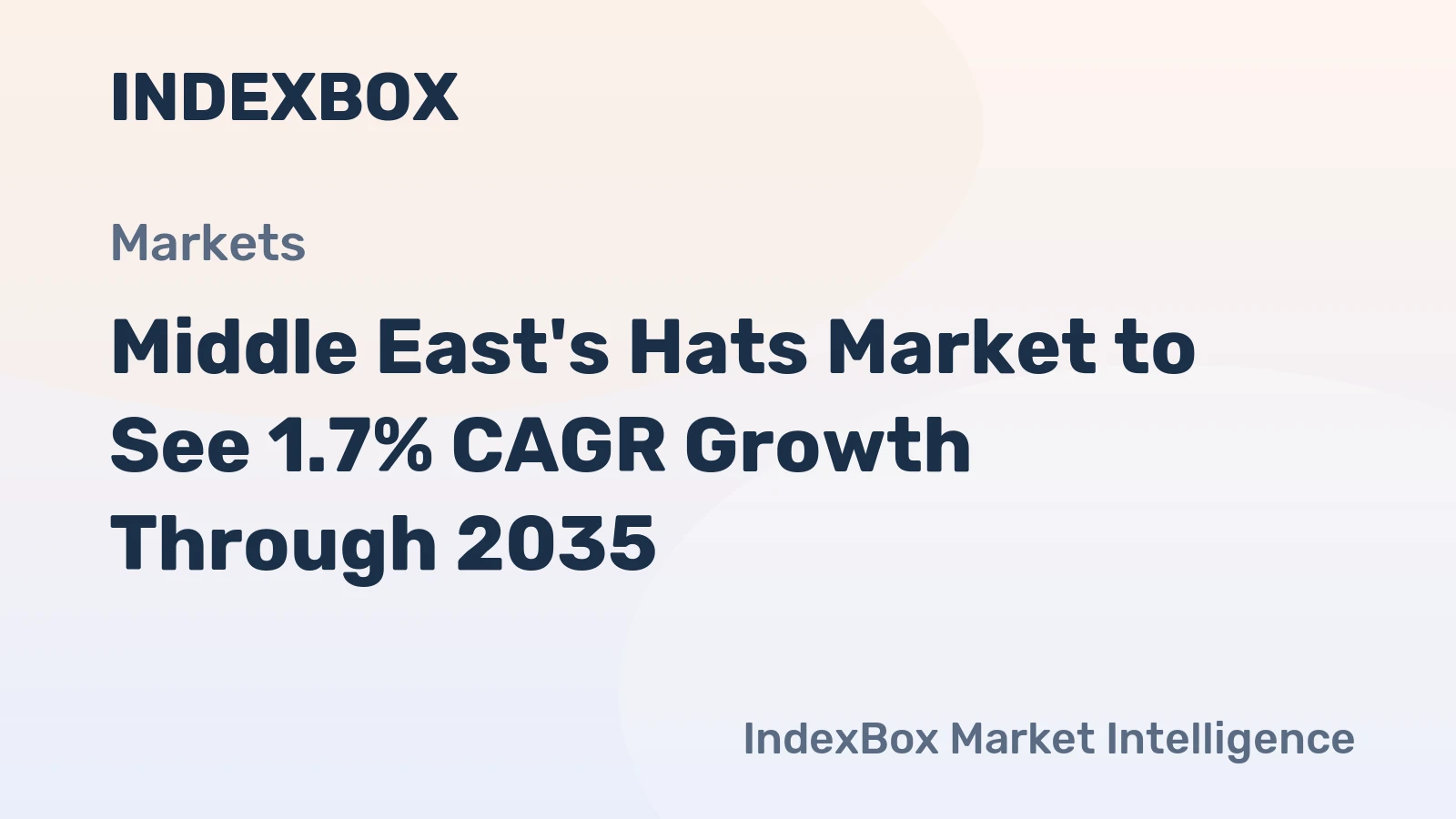 Middle East's Hats Market to See 1.7% CAGR Growth Through 2035
