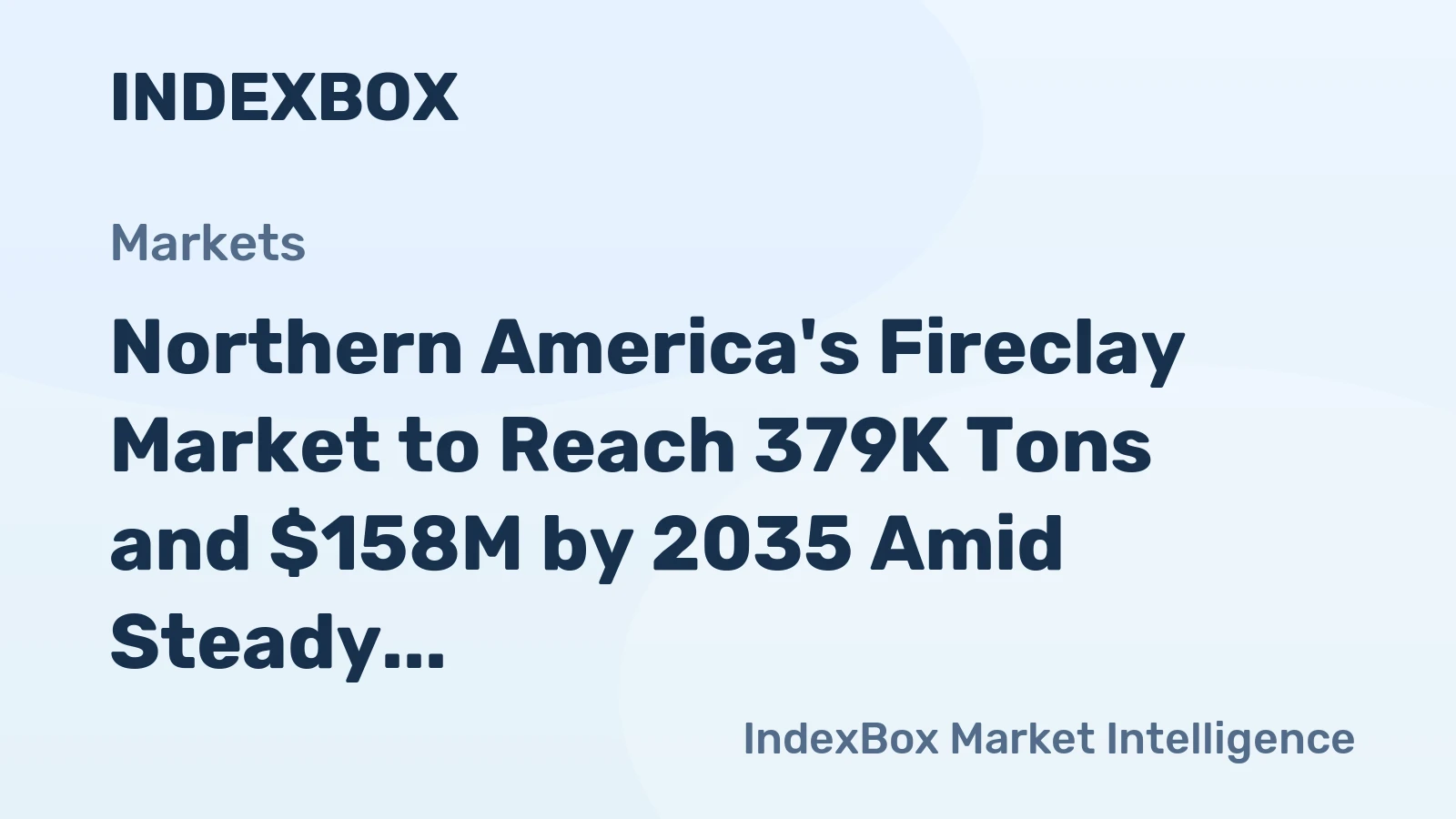 Northern America's Fireclay Market to Reach 379K Tons and $158M by 2035 Amid Steady Growth
