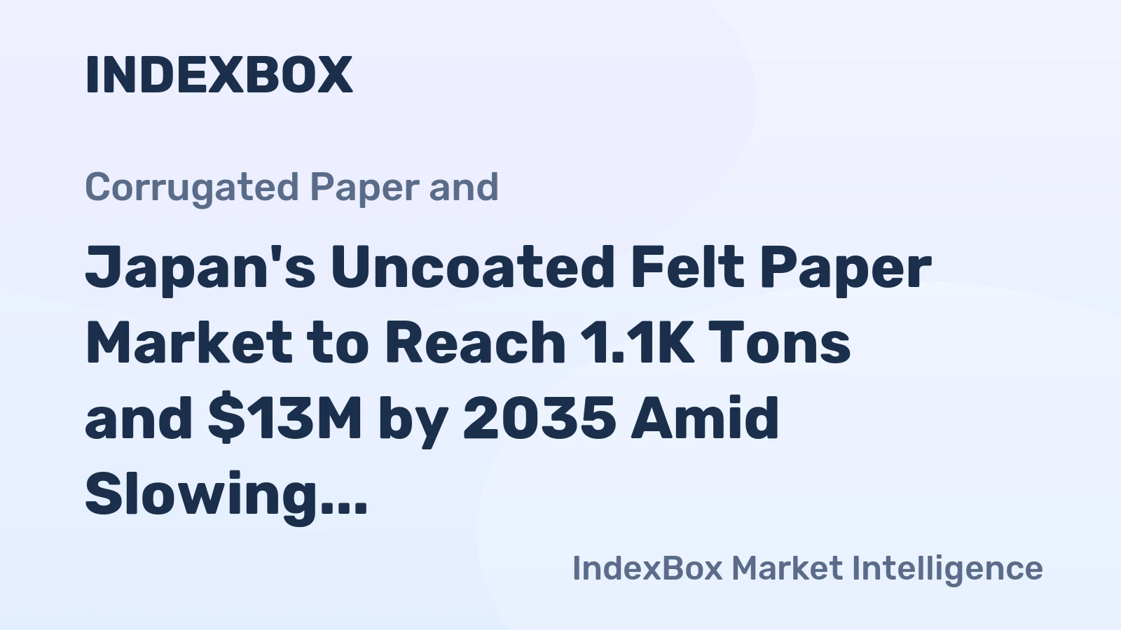 Japan's Uncoated Felt Paper Market to Reach 1.1K Tons and $13M by 2035 Amid Slowing Growth