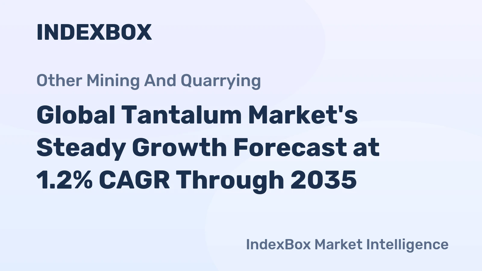 Global Tantalum Market's Steady Growth Forecast at 1.2% CAGR Through 2035