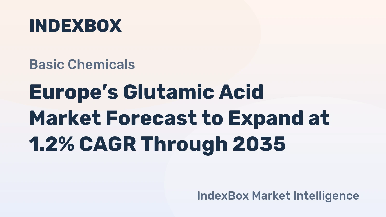 Europe’s Glutamic Acid Market Forecast to Expand at 1.2% CAGR Through 2035