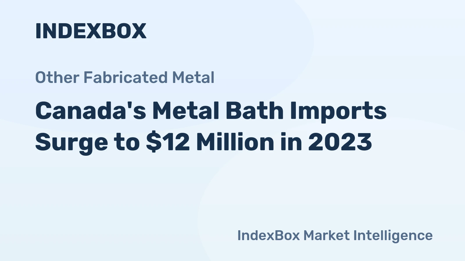 Canada's Metal Bath Imports Surge to $12 Million in 2023