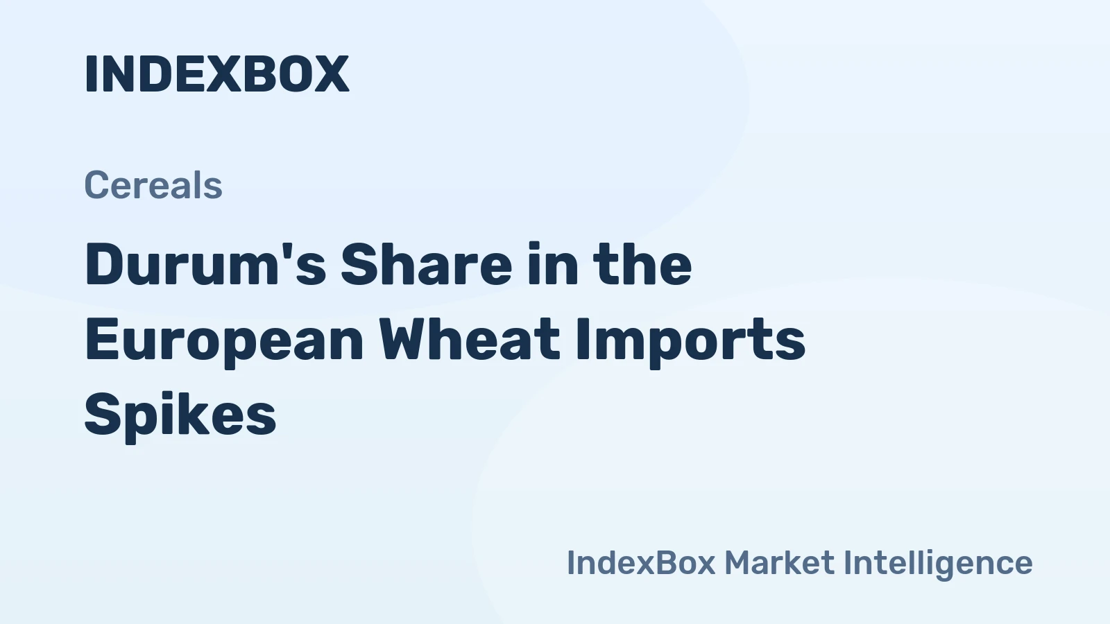 Durum's Share in the European Wheat Imports Spikes