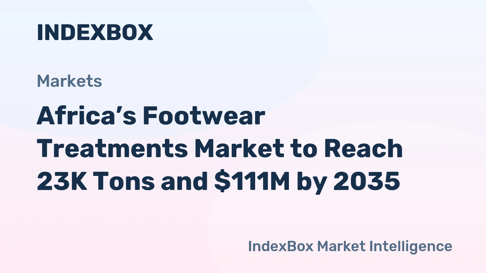 Africa’s Footwear Treatments Market to Reach 23K Tons and $111M by 2035