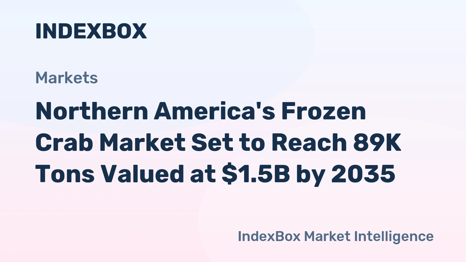 Northern America's Frozen Crab Market Set to Reach 89K Tons Valued at $1.5B by 2035