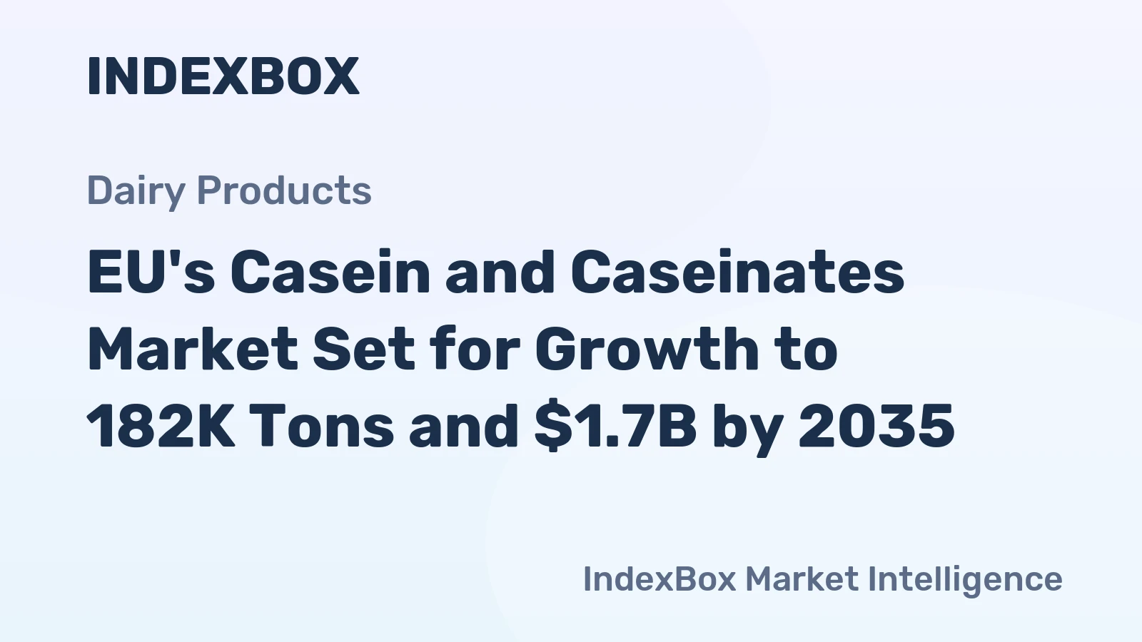 EU's Casein and Caseinates Market Set for Growth to 182K Tons and $1.7B by 2035