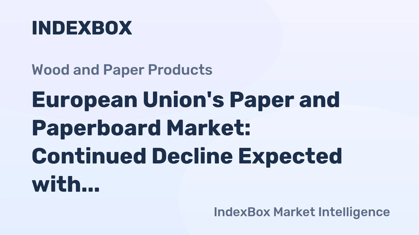 European Union's Paper and Paperboard Market: Continued Decline Expected with Market Volume Dropping to 64M tons and Market Value Shrinking to $75.6B by 2035
