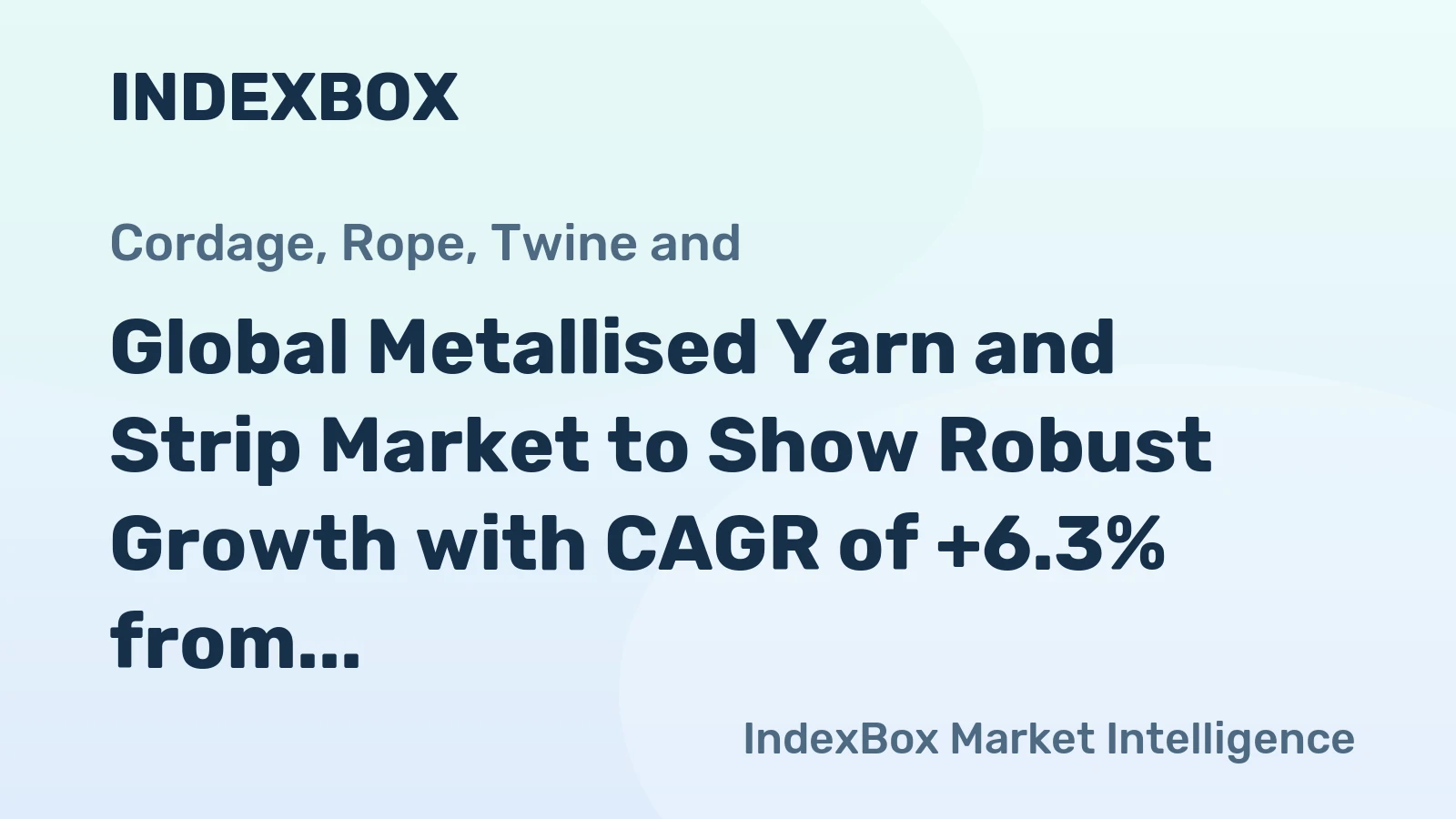 Global Metallised Yarn and Strip Market to Show Robust Growth with CAGR of +6.3% from 2024 to 2030