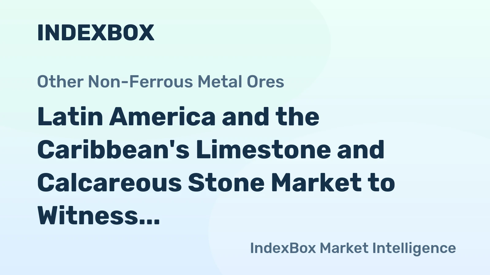 Latin America and the Caribbean's Limestone and Calcareous Stone Market to Witness 1.5% CAGR Growth by 2035