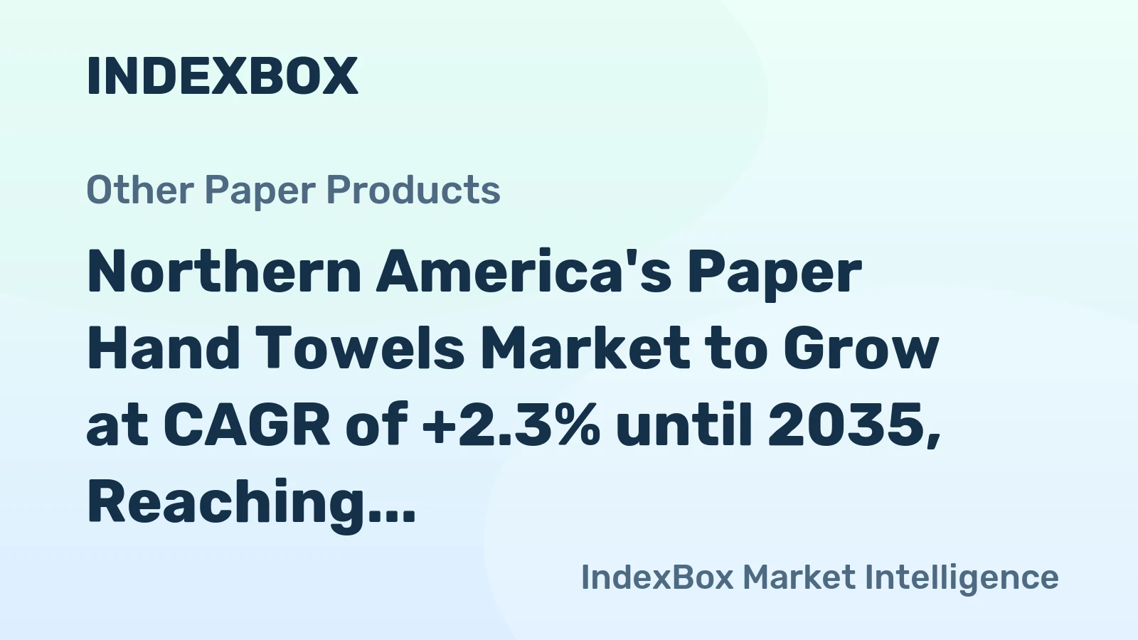 Northern America's Paper Hand Towels Market to Grow at CAGR of +2.3% until 2035, Reaching $7.3B in Value
