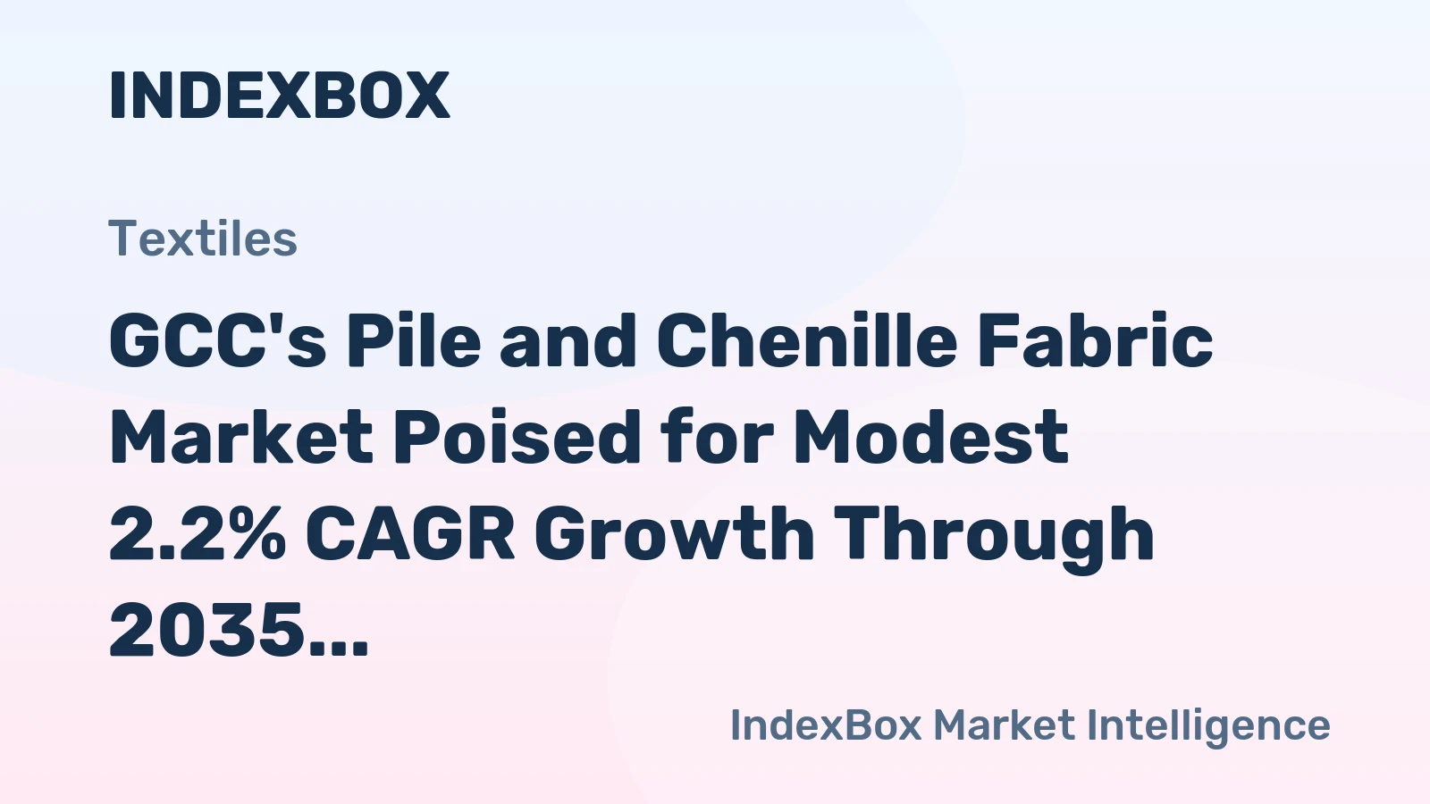 GCC's Pile and Chenille Fabric Market Poised for Modest 2.2% CAGR Growth Through 2035