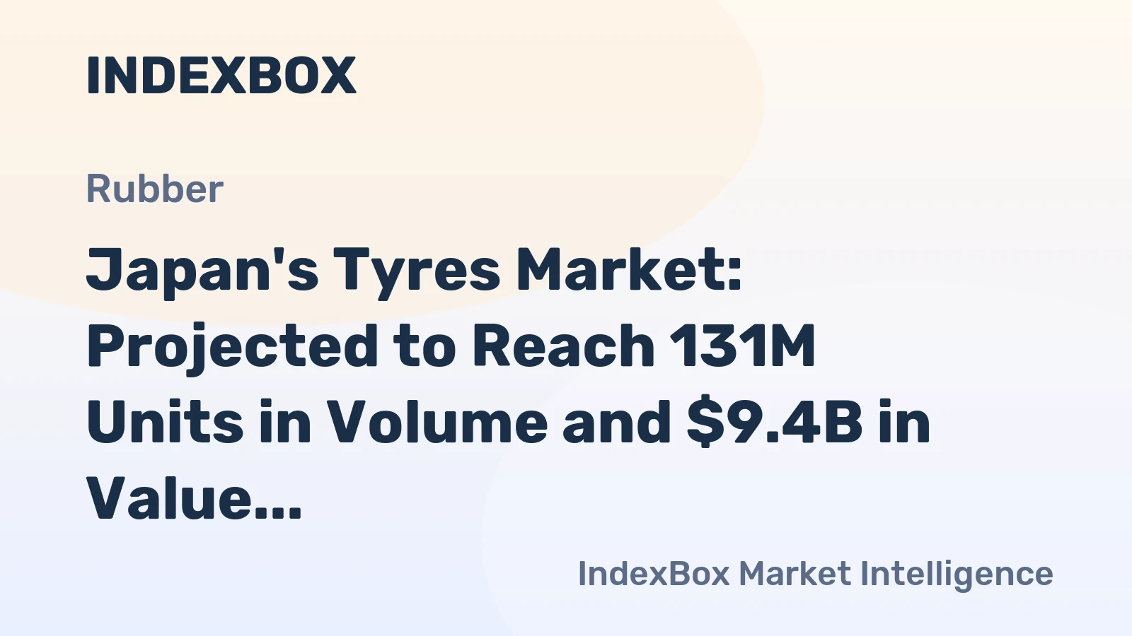 Japan's Tyres Market: Projected to Reach 131M Units in Volume and $9.4B in Value by 2035