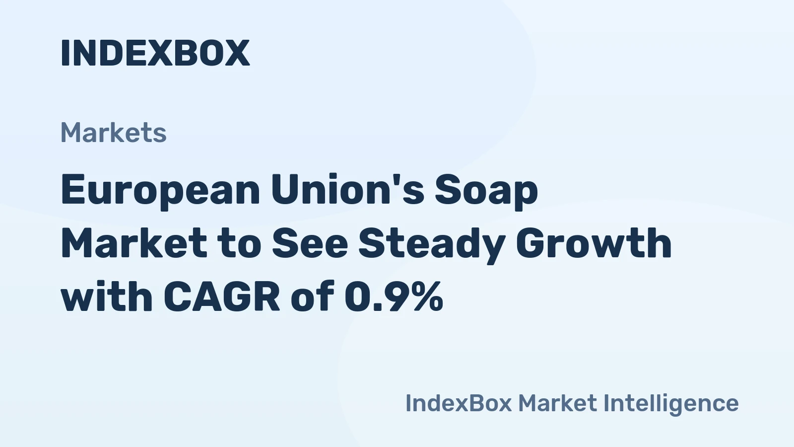 European Union's Soap Market to See Steady Growth with CAGR of 0.9%