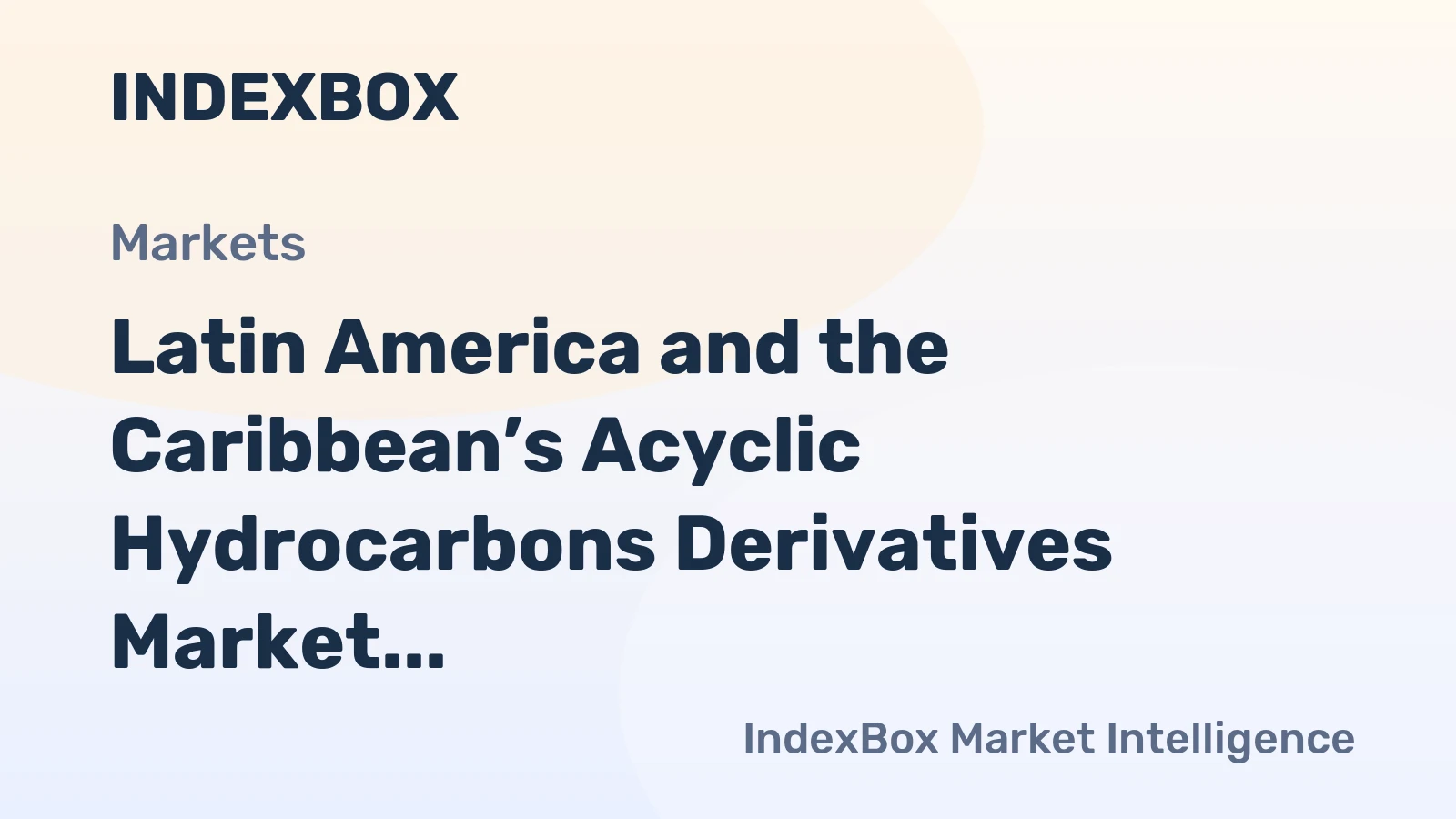 Latin America and the Caribbean’s Acyclic Hydrocarbons Derivatives Market Set to Reach 83K Tons and $442M by 2035