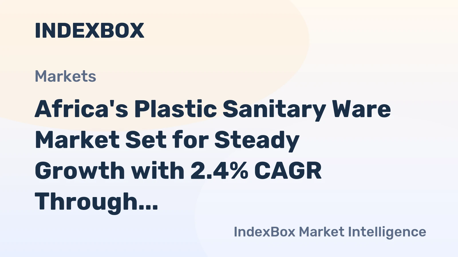 Africa's Plastic Sanitary Ware Market Set for Steady Growth with 2.4% CAGR Through 2035