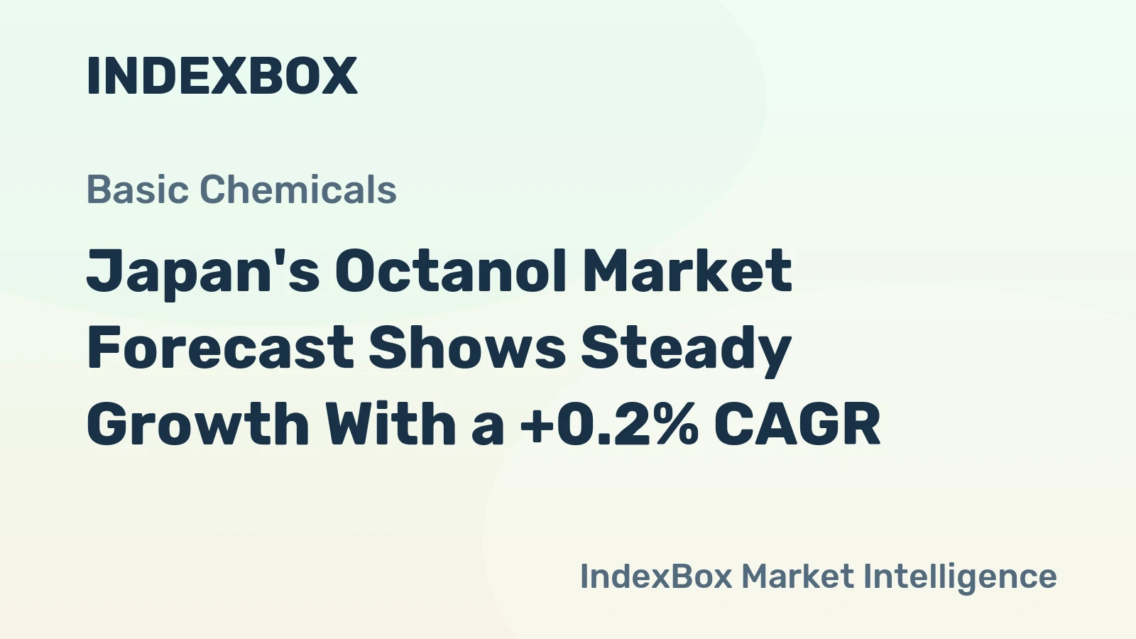 Japan's Octanol Market Forecast Shows Steady Growth With a +0.2% CAGR