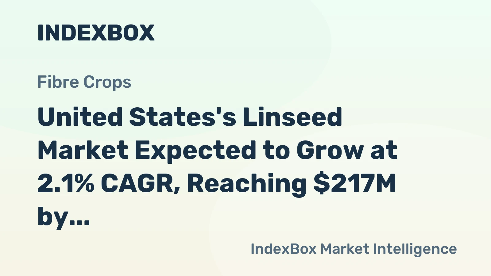 United States's Linseed Market Expected to Grow at 2.1% CAGR, Reaching $217M by 2035