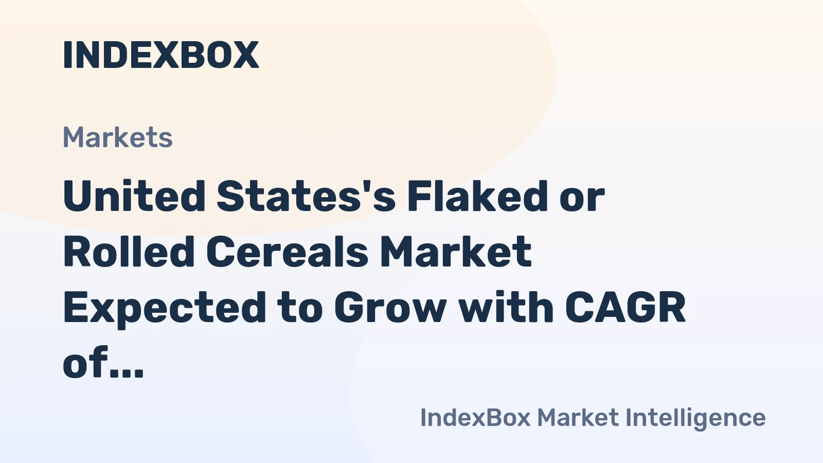 United States's Flaked or Rolled Cereals Market Expected to Grow with CAGR of +1.3% Over Next Decade