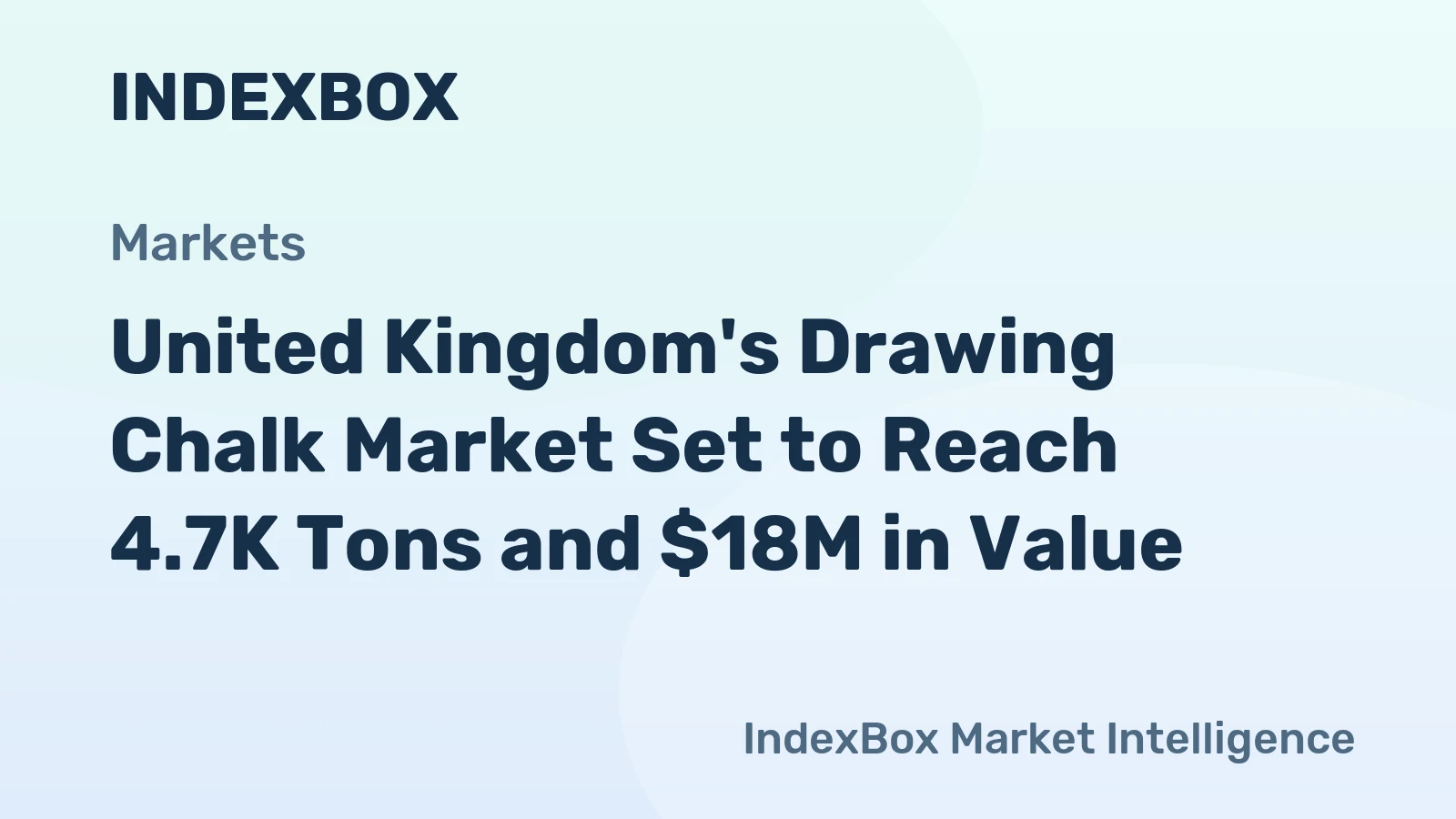 United Kingdom's Drawing Chalk Market Set to Reach 4.7K Tons and $18M in Value
