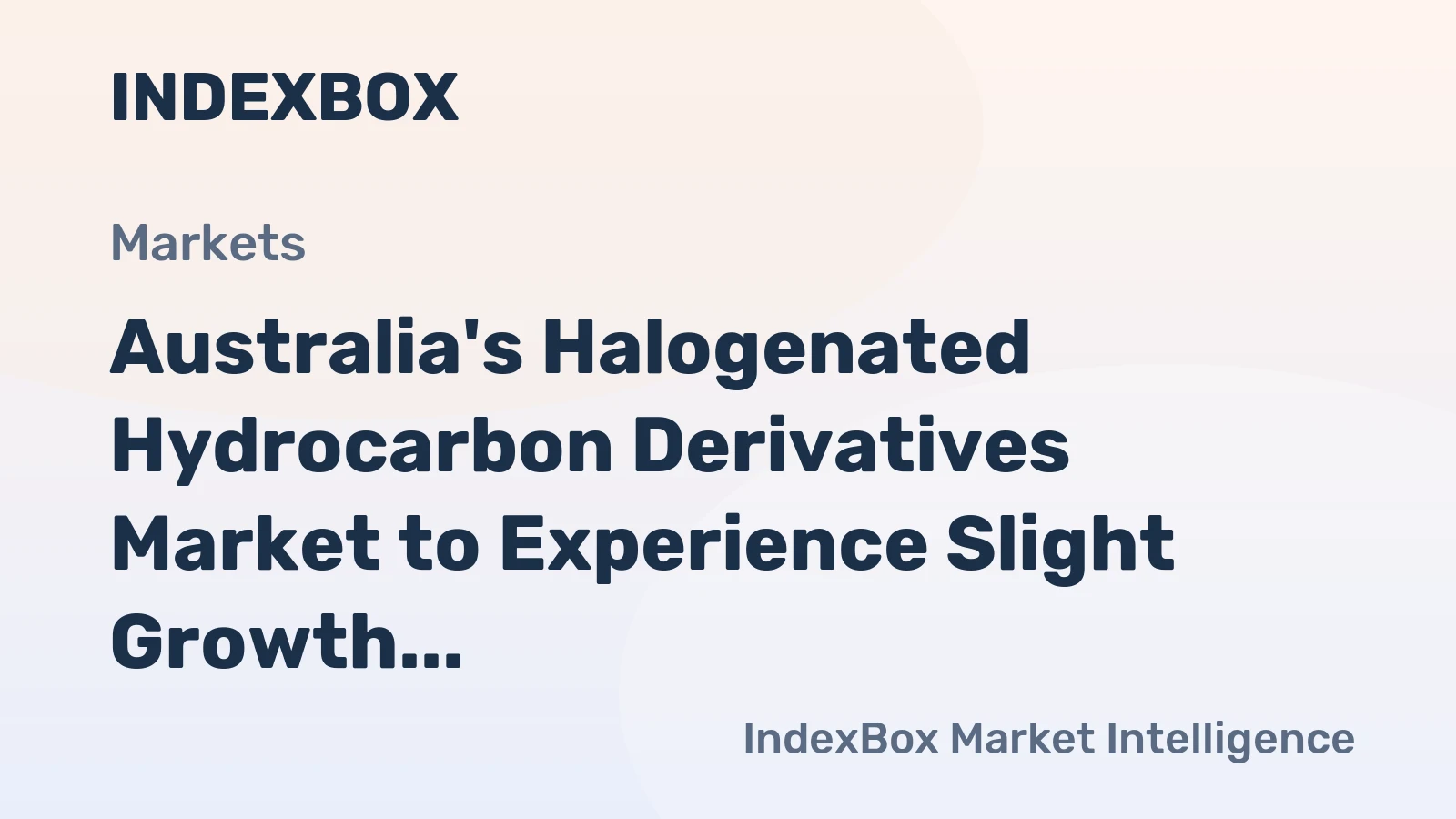 Australia's Halogenated Hydrocarbon Derivatives Market to Experience Slight Growth with +0.1% CAGR from 2024 to 2035