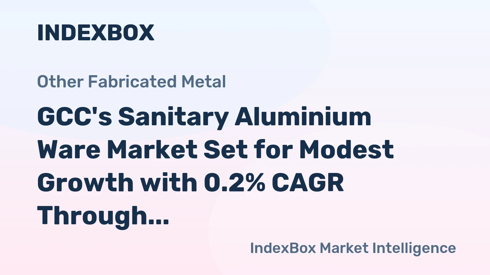 GCC's Sanitary Aluminium Ware Market Set for Modest Growth with 0.2% CAGR Through 2035