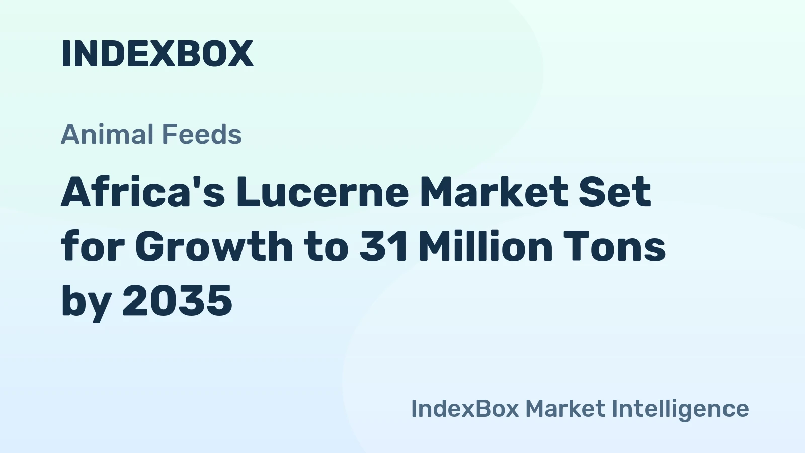 Africa's Lucerne Market Set for Growth to 31 Million Tons by 2035