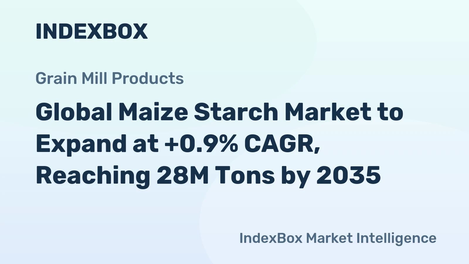Global Maize Starch Market to Expand at +0.9% CAGR, Reaching 28M Tons by 2035