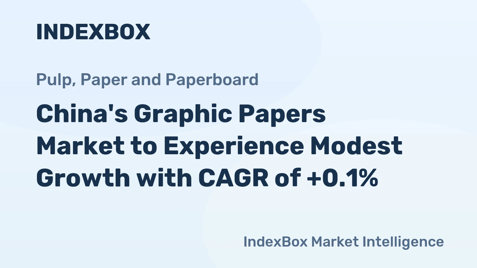 China's Graphic Papers Market to Experience Modest Growth with CAGR of +0.1%