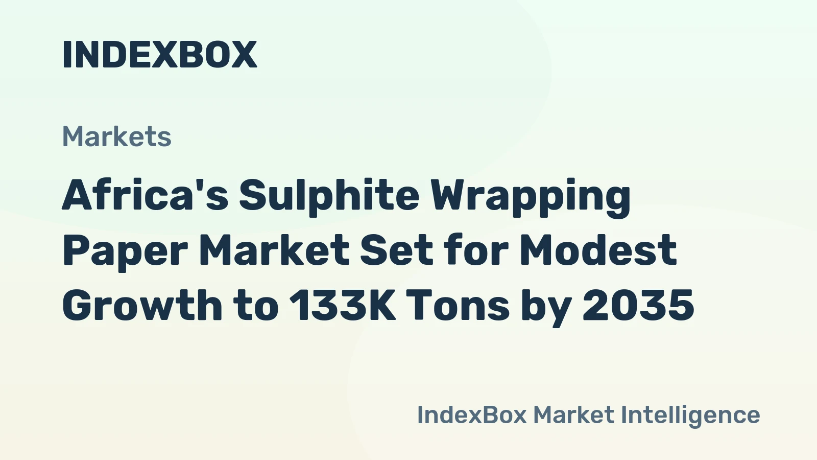 Africa's Sulphite Wrapping Paper Market Set for Modest Growth to 133K Tons by 2035