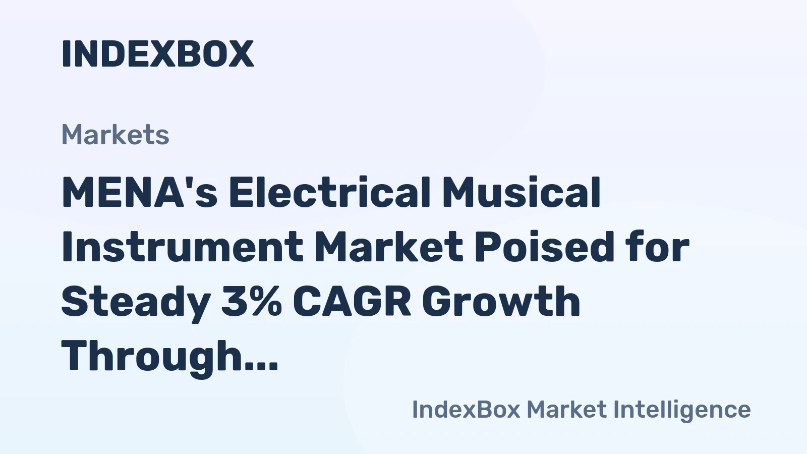 MENA's Electrical Musical Instrument Market Poised for Steady 3% CAGR Growth Through 2035