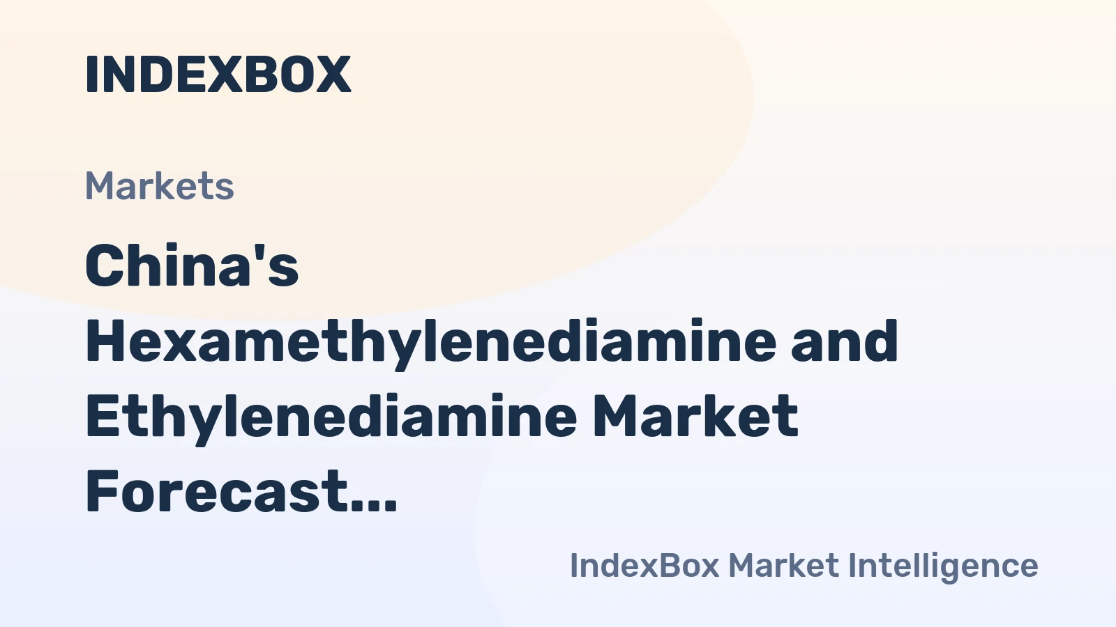 China's Hexamethylenediamine and Ethylenediamine Market Forecast Shows Modest 0.1% CAGR Growth Through 2035