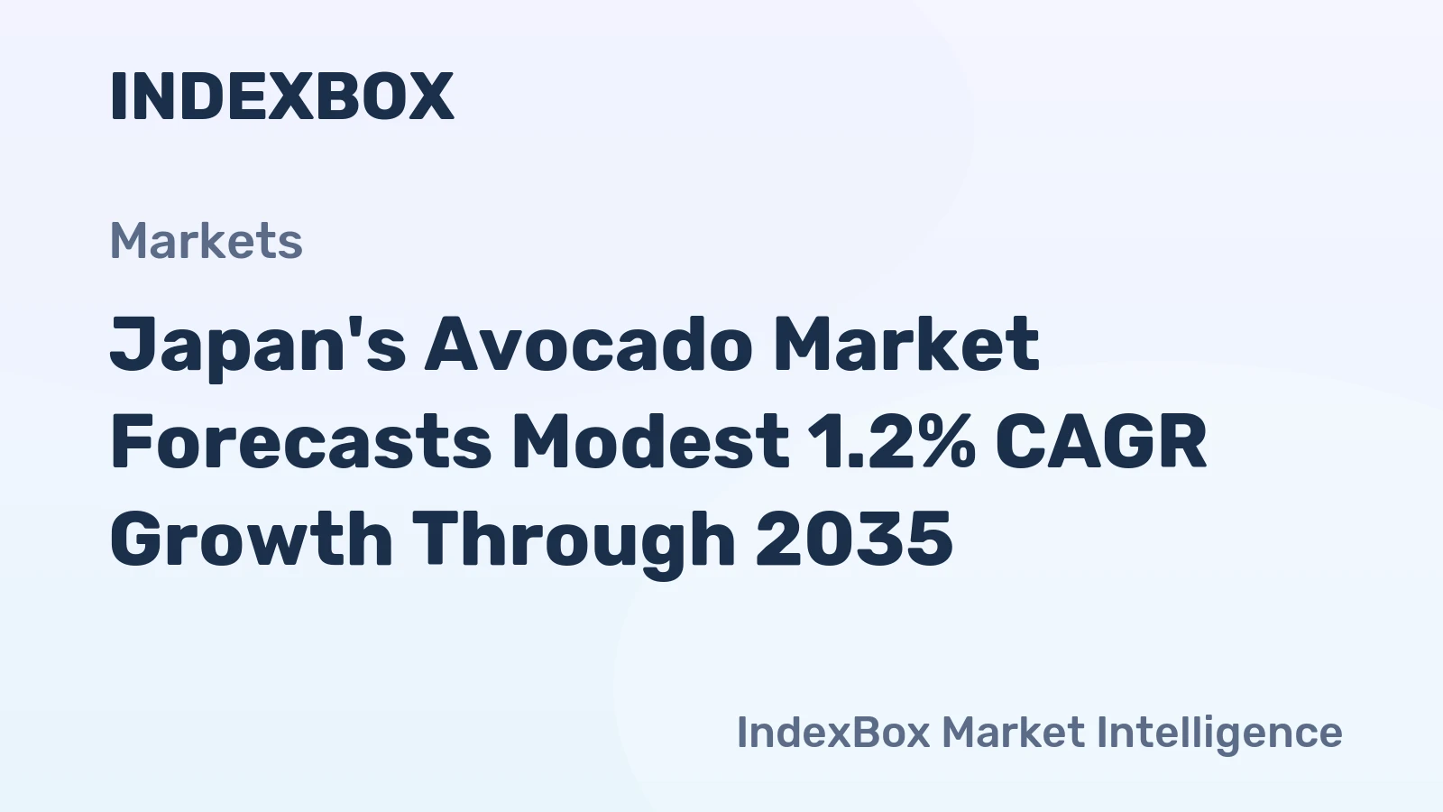 Japan's Avocado Market Forecasts Modest 1.2% CAGR Growth Through 2035