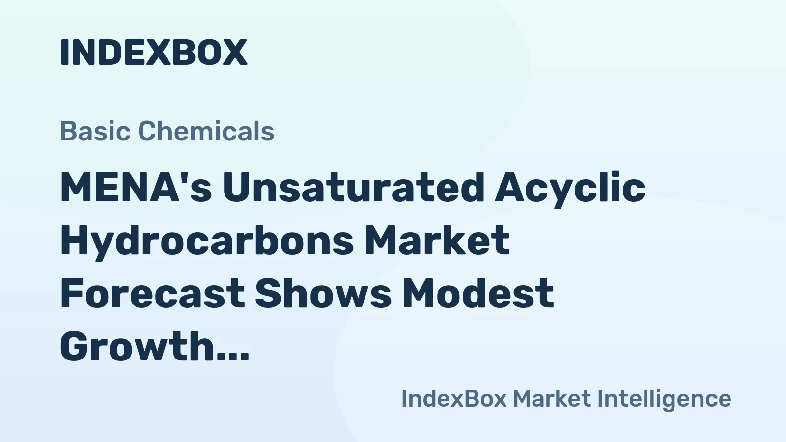 MENA's Unsaturated Acyclic Hydrocarbons Market Forecast Shows Modest Growth Through 2035