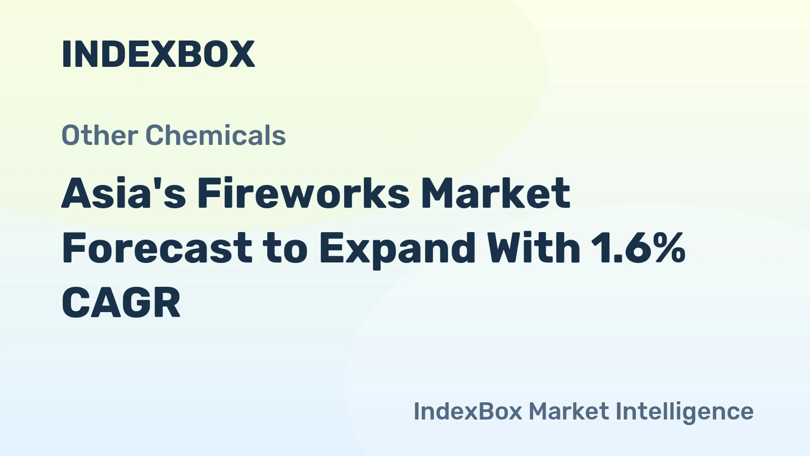 Asia's Fireworks Market Forecast to Expand With 1.6% CAGR