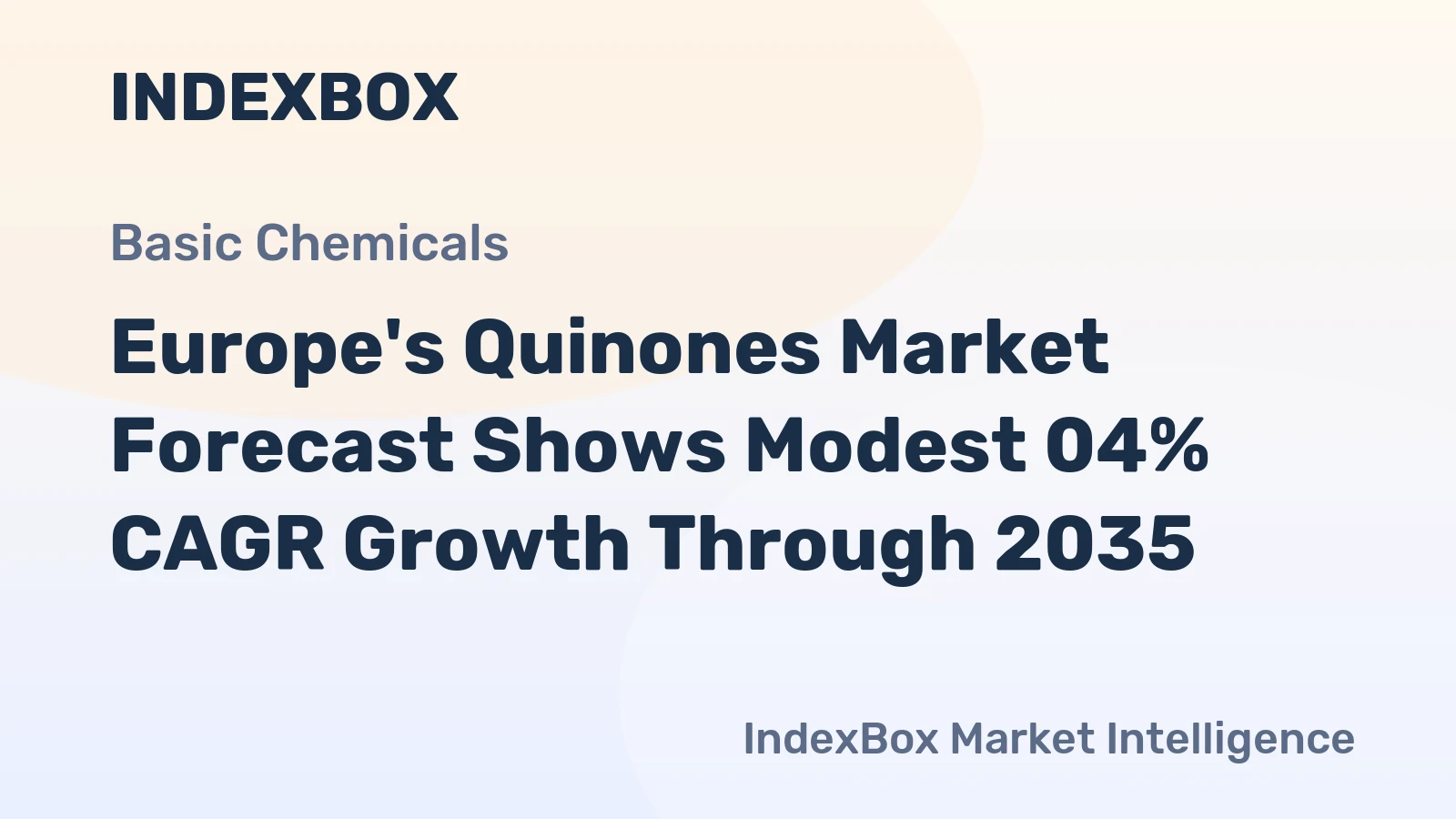Europe's Quinones Market Forecast Shows Modest 04% CAGR Growth Through 2035