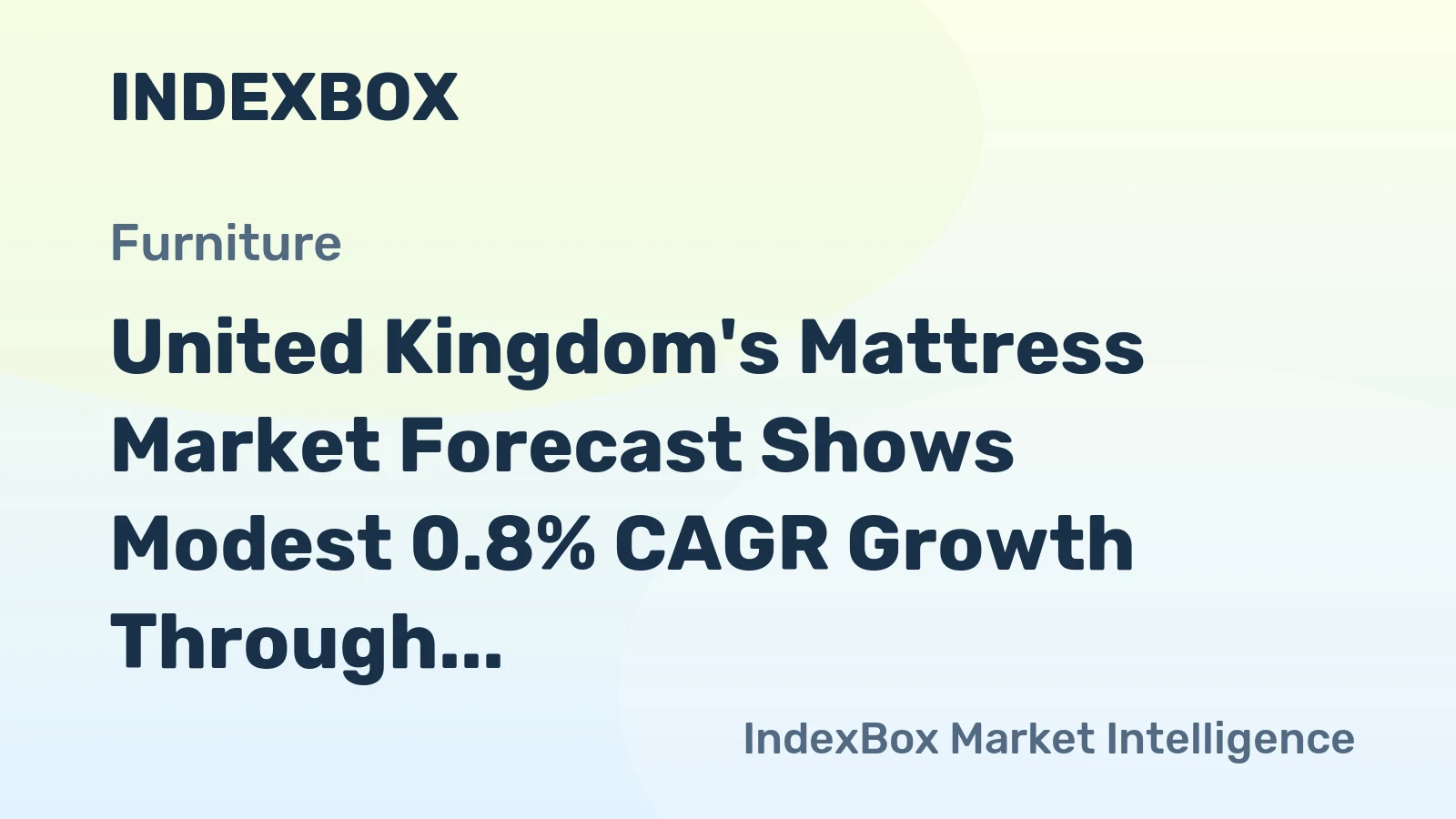 United Kingdom's Mattress Market Forecast Shows Modest 0.8% CAGR Growth Through 2035