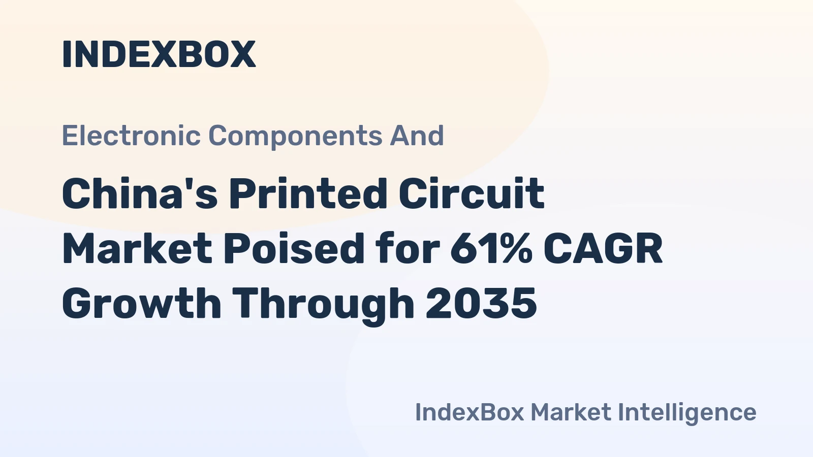 China's Printed Circuit Market Poised for 61% CAGR Growth Through 2035