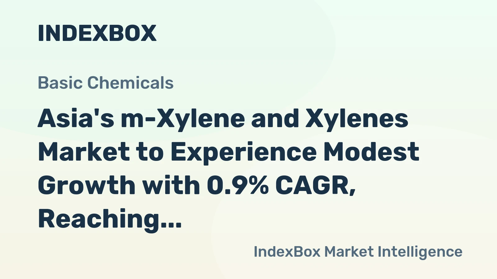 Asia's m-Xylene and Xylenes Market to Experience Modest Growth with 0.9% CAGR, Reaching 1.3M Tons by 2035