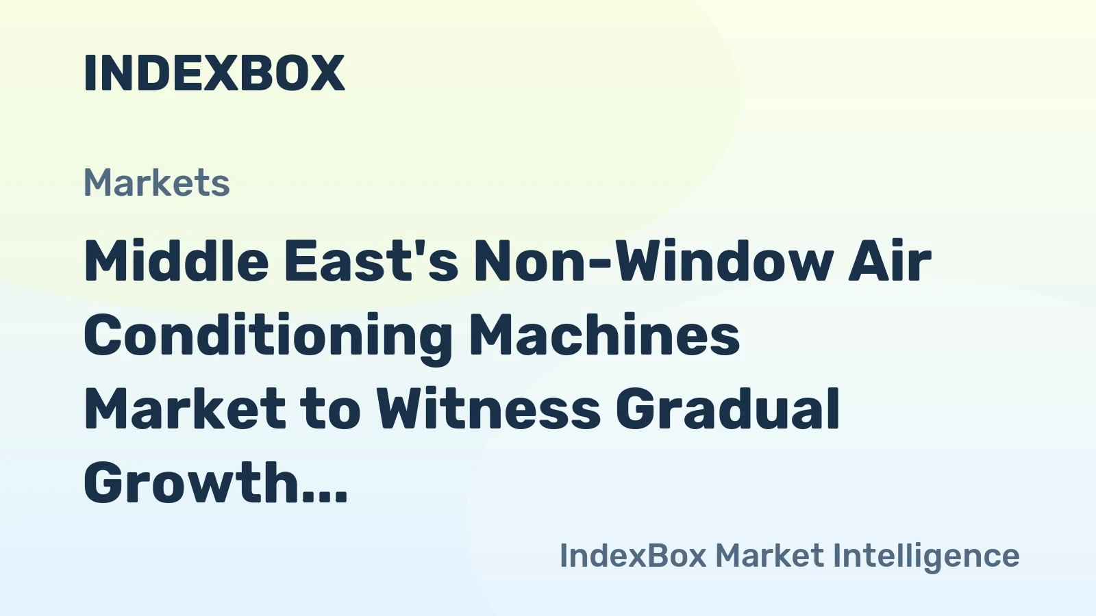 Middle East's Non-Window Air Conditioning Machines Market to Witness Gradual Growth with a CAGR of +1.7% from 2024 to 2035