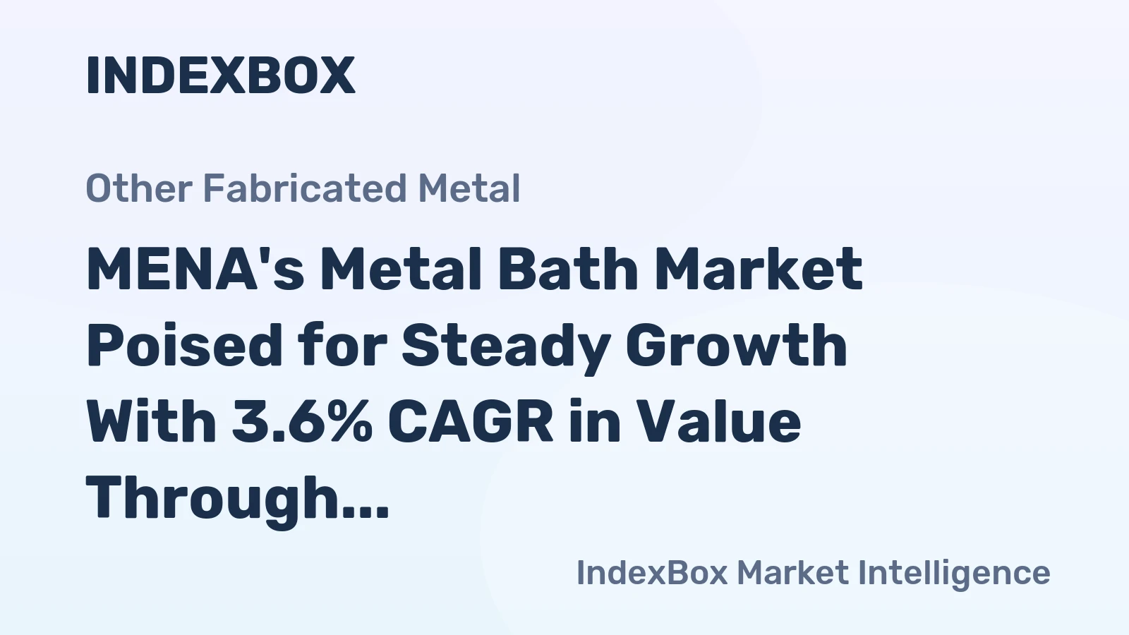 MENA's Metal Bath Market Poised for Steady Growth With 3.6% CAGR in Value Through 2035