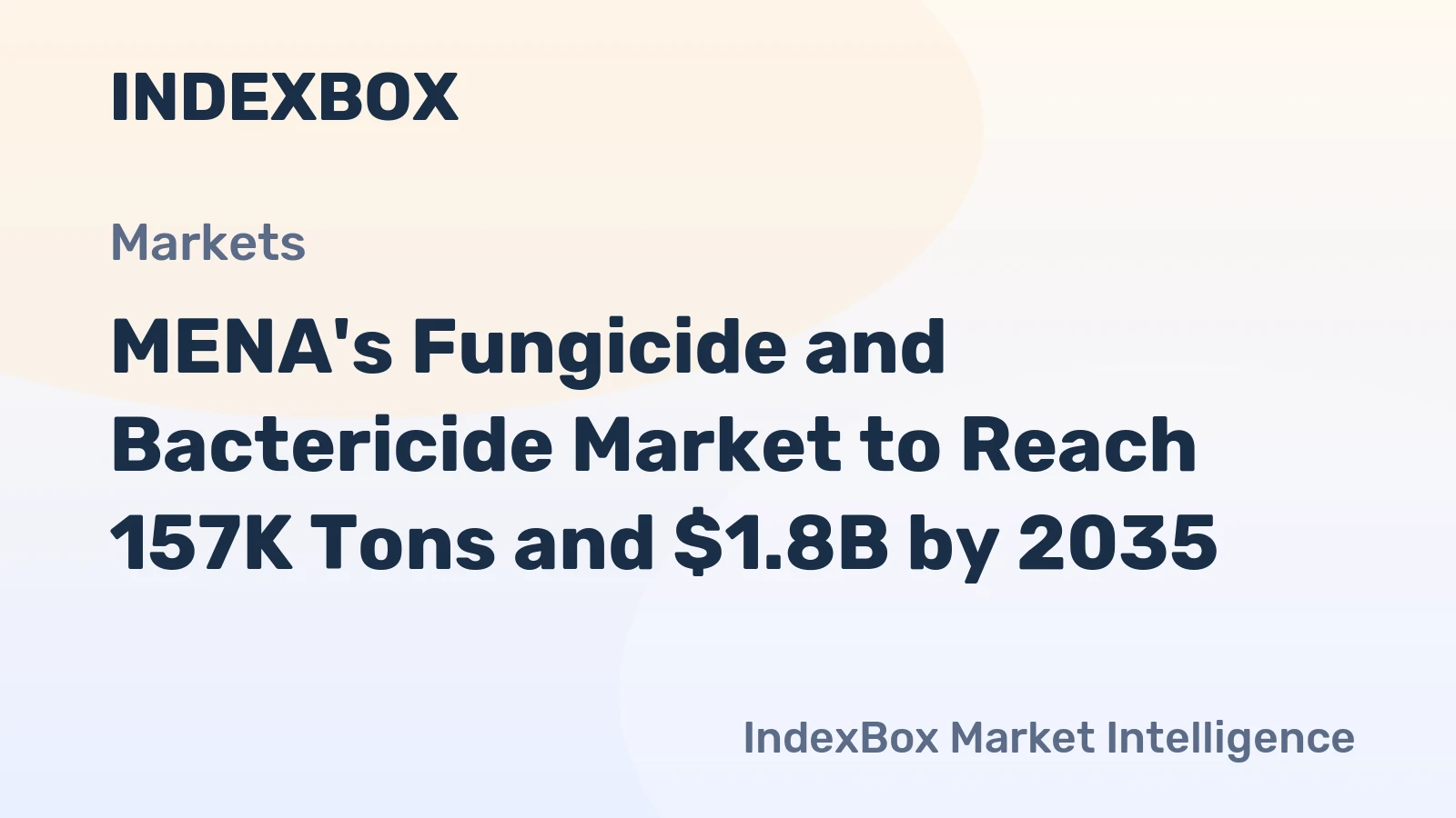 MENA's Fungicide and Bactericide Market to Reach 157K Tons and $1.8B by 2035