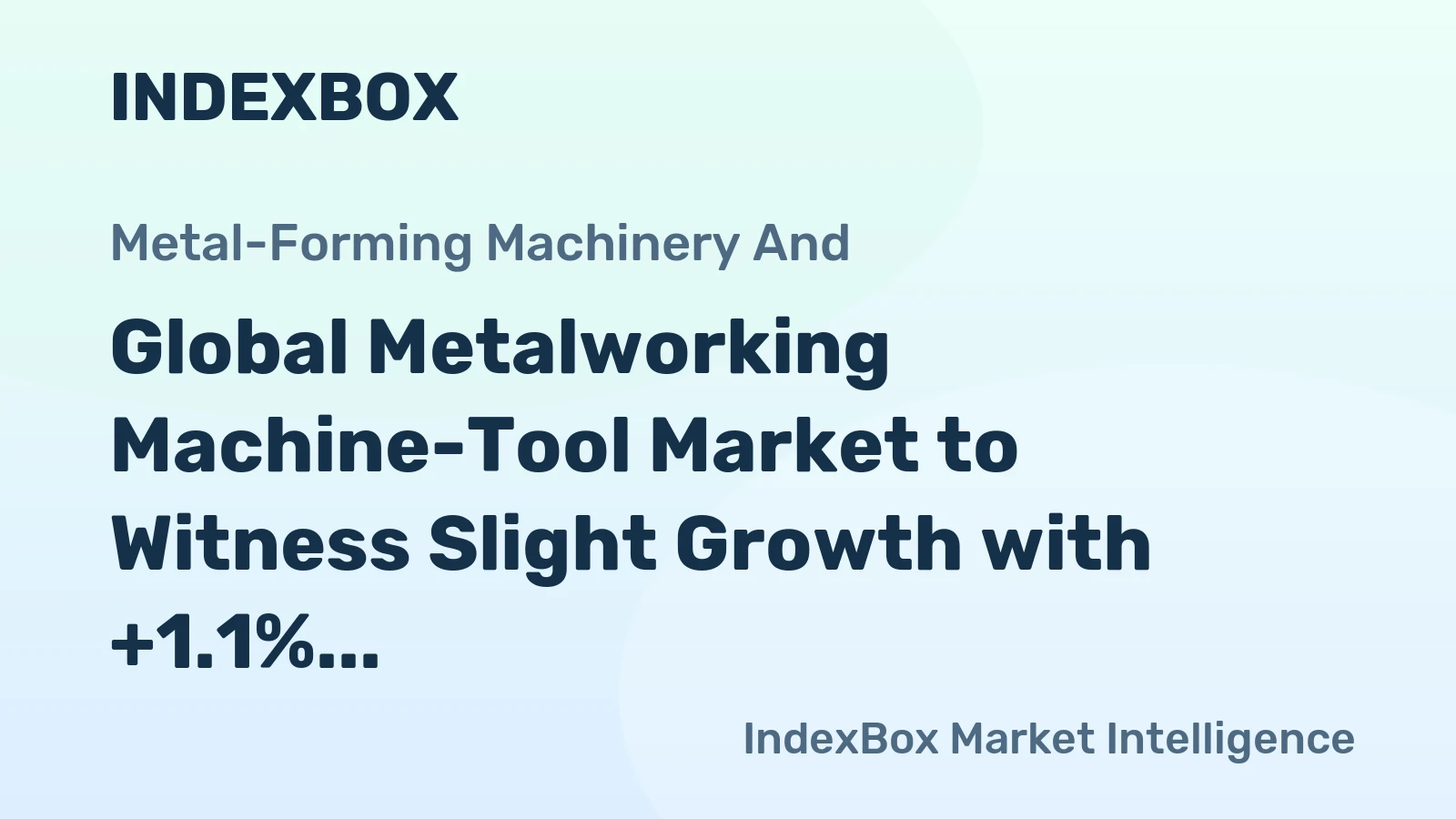 Global Metalworking Machine-Tool Market to Witness Slight Growth with +1.1% CAGR Leading to 7.4M Units in 2035