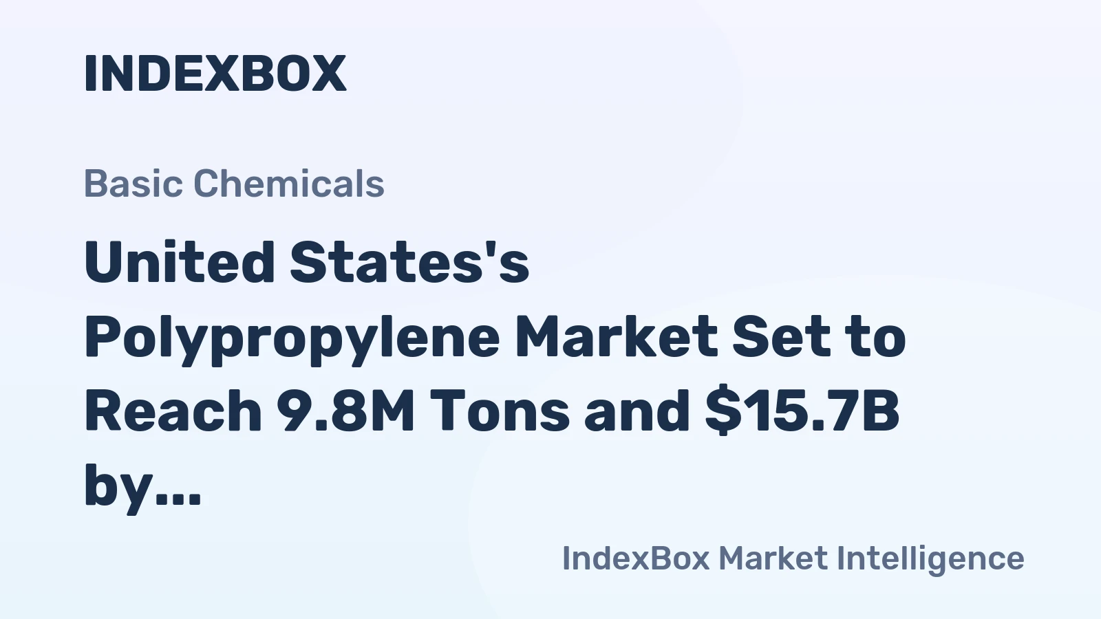 United States's Polypropylene Market Set to Reach 9.8M Tons and $15.7B by 2035