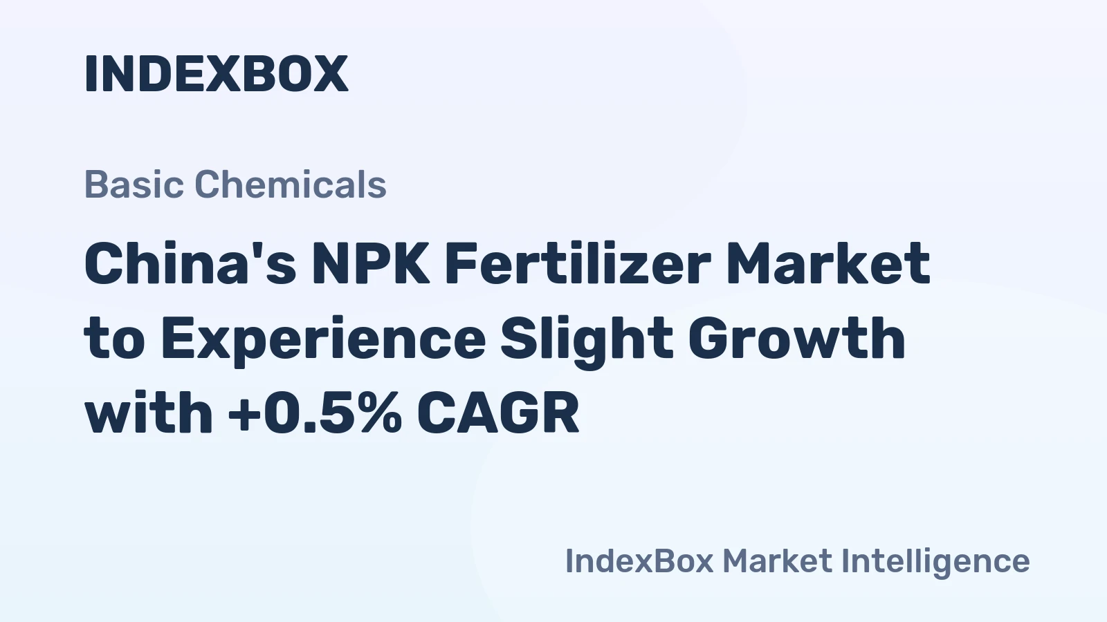 China's NPK Fertilizer Market to Experience Slight Growth with +0.5% CAGR