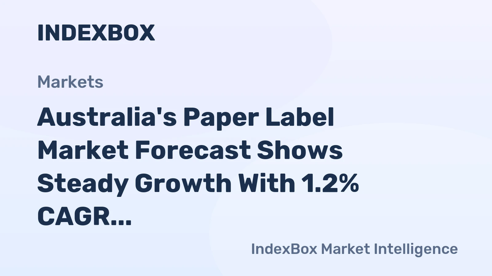 Australia's Paper Label Market Forecast Shows Steady Growth With 1.2% CAGR Through 2035