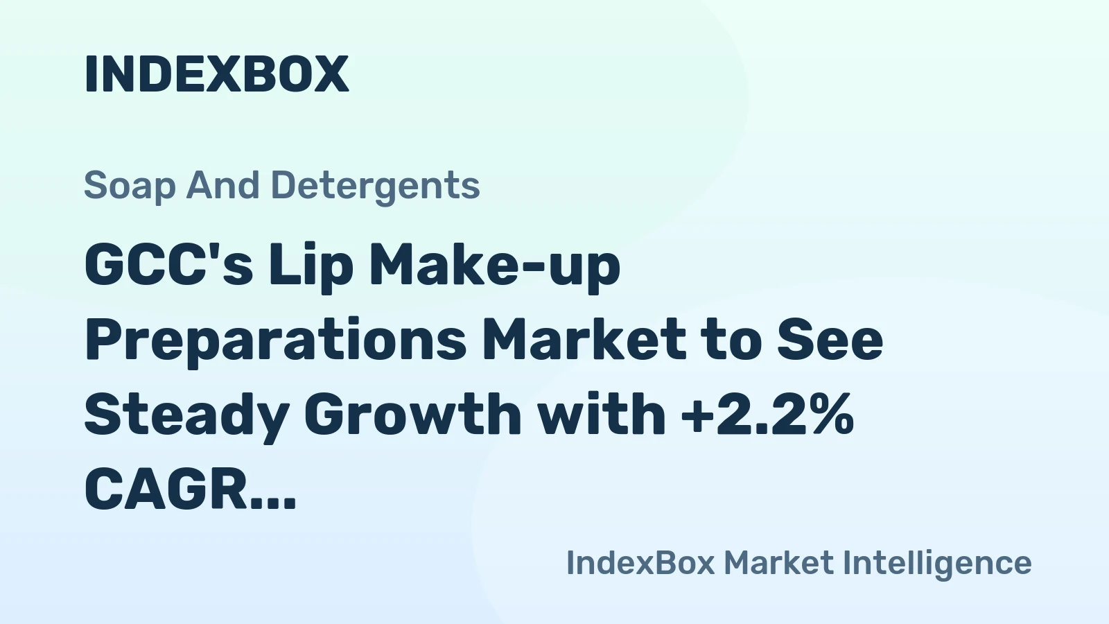 GCC's Lip Make-up Preparations Market to See Steady Growth with +2.2% CAGR, Reaching $297M by 2035