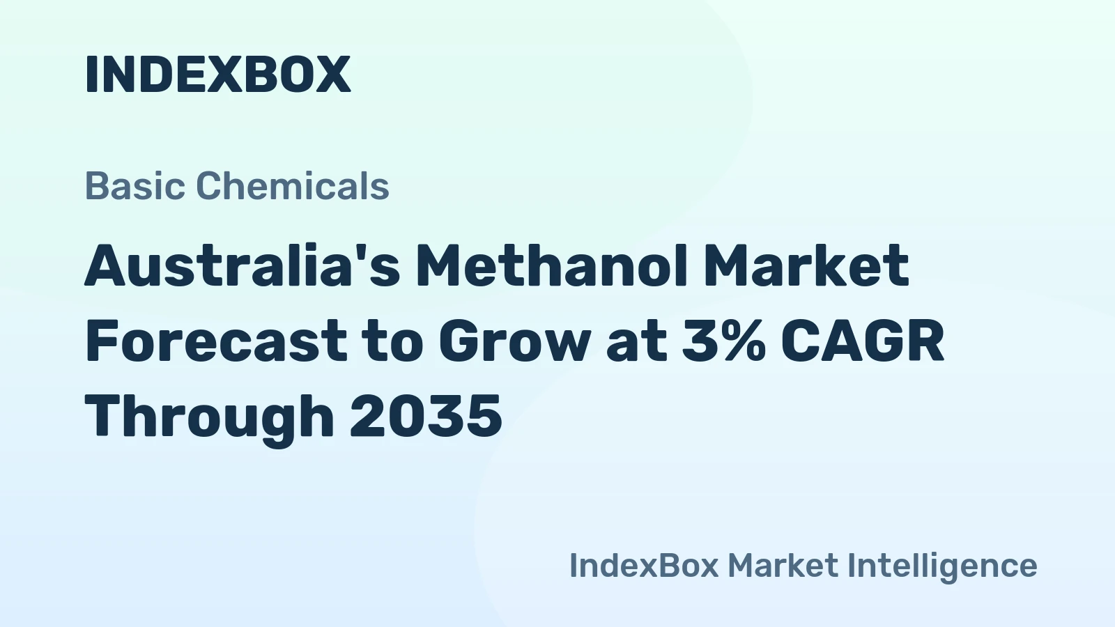 Australia's Methanol Market Forecast to Grow at 3% CAGR Through 2035