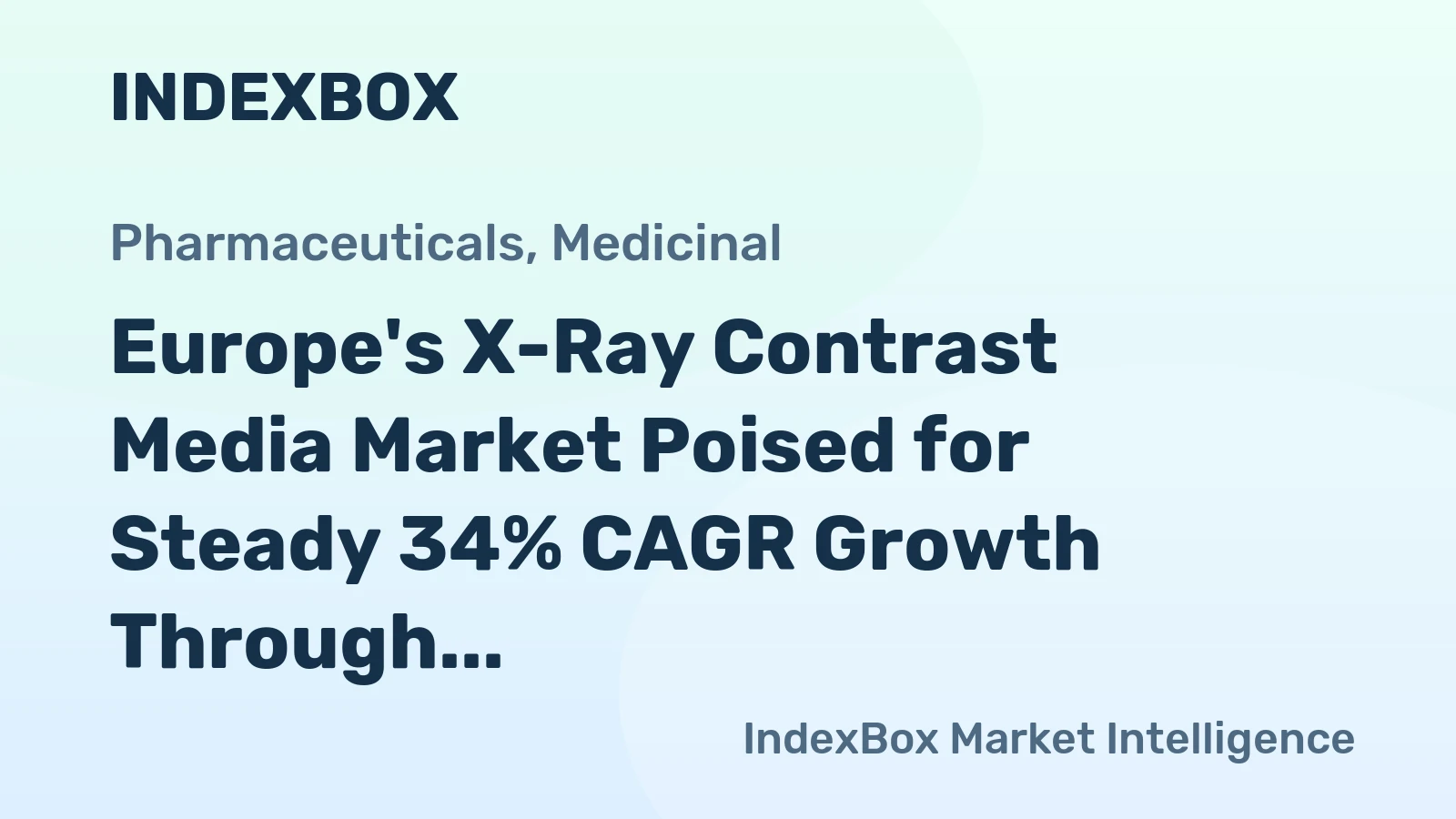 Europe's X-Ray Contrast Media Market Poised for Steady 34% CAGR Growth Through 2035